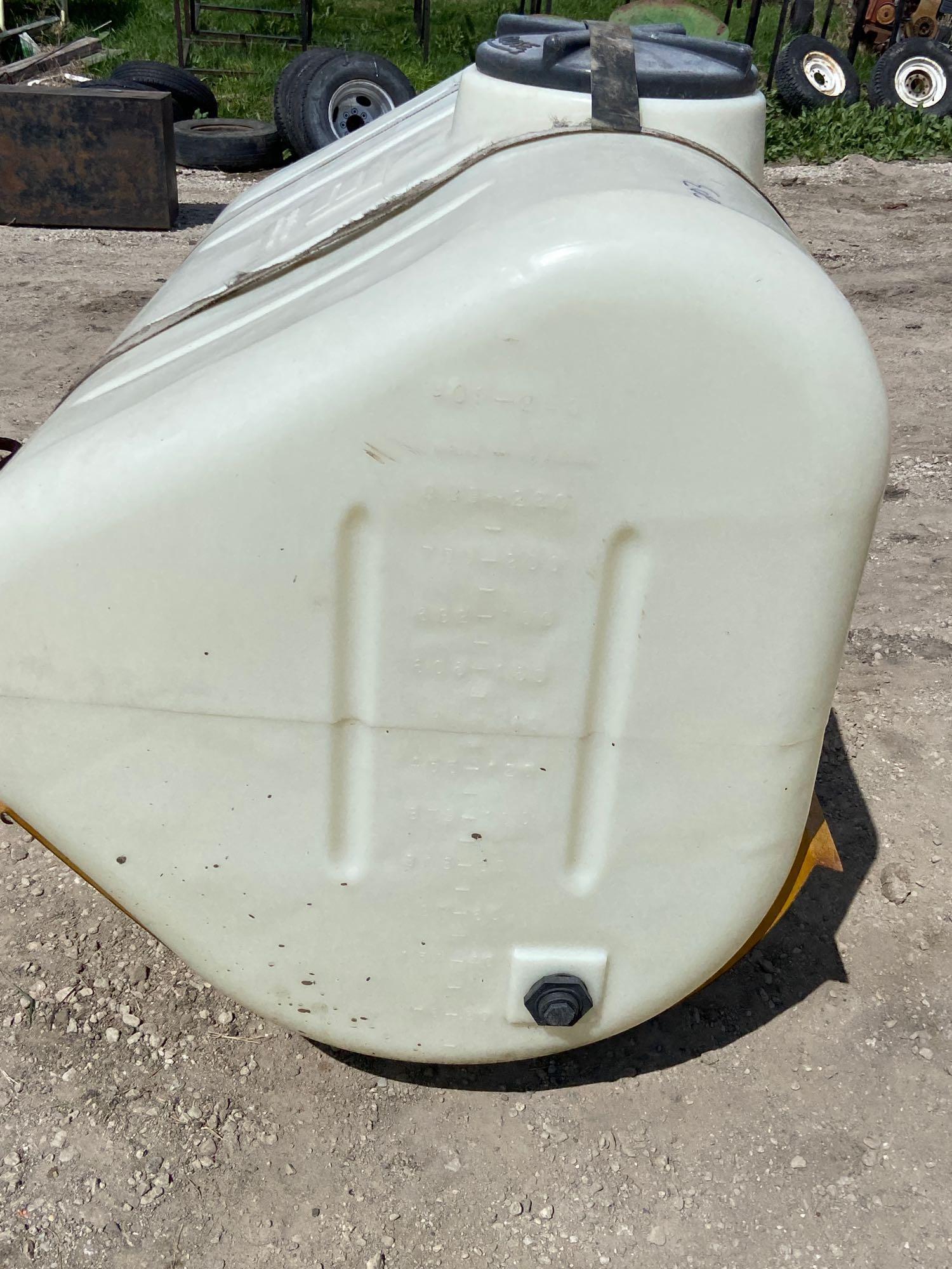 240 gallon fiberglass tank on cradle | Proxibid