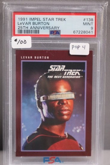 LEVAR BURTON AS LAFORGE 1991 IMPEL STAR TREK NEXT GENERATION ROOKIE ...