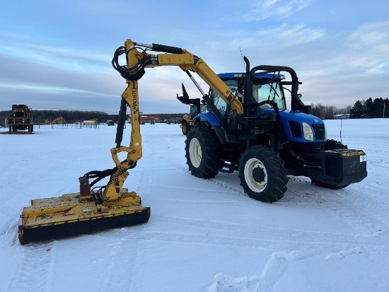 2005 New Holland TS100A commercial mowing tractor, CHA, MFD, Alamo ...