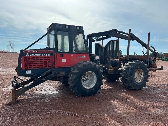 1993 Valmet 544S Series 1 single bunk forwarder, cab w/ heat, 4x4, Ford ...