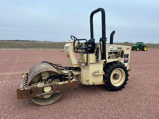 1999 Ingersoll Rand SD-40D smooth drum compactor, OROPS, John Deere ...