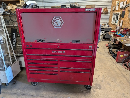 Matco 2 Bay 25" Deep Tall Hutch Tool Box w/ Keys | Heavy Construction ...