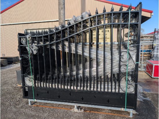 20' Bi Parting Wrought Iron Gate | Farm Equipment & Machinery Livestock ...