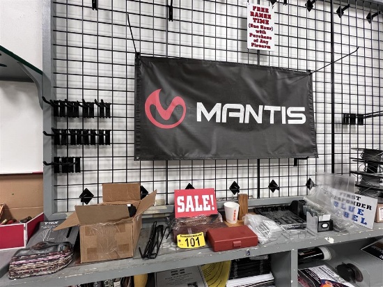 MISC. LOT: GUN DISPLAYS, GUN TAGS MANTIS BANNER | Online Auctions ...