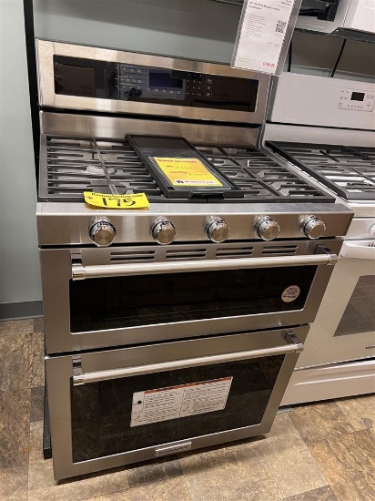 KITCHENAID MODEL KFDD500ESS 30" S/S DUAL FUEL DOUBLE OVEN CONVECTION ...