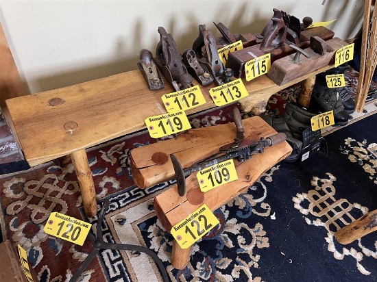 51" X 10" MAPLE LOG BENCH | Online Auctions | Proxibid