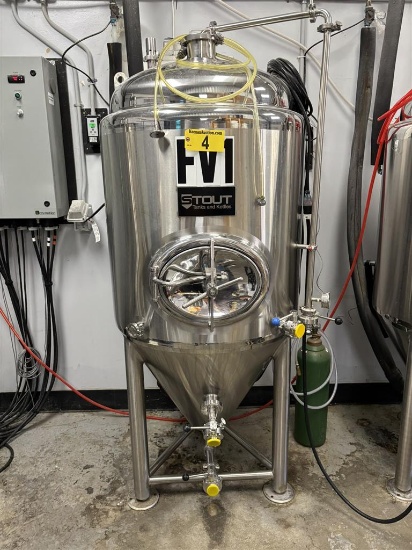 STOUT TANKS AND KETTLES 3-BBL S/S CONICAL FERMENTER TANK | Industrial ...