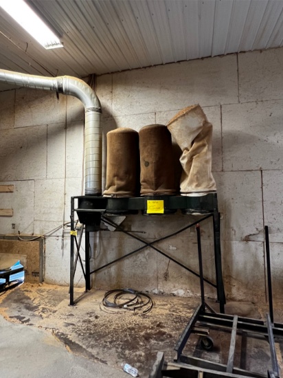 DUSTEK 3-BAG DUST COLLECTOR, 7.5HP, 3PH, W/ DUCT WORK | Heavy ...