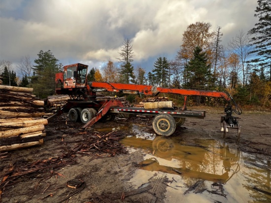 SEE VIDEO - HOOD 2400 SELF PROPELLED LOG LOADER W/ GRAPPLE, DIESEL ...