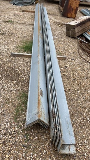 Lot of 9 - 6x6x20' Angle Iron | Online Auctions | Proxibid
