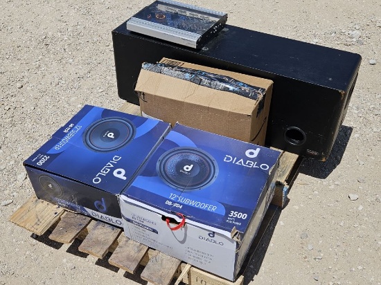 Pallet Lot of Speakers, Subwoofer, Electronics | Online Auctions | Proxibid