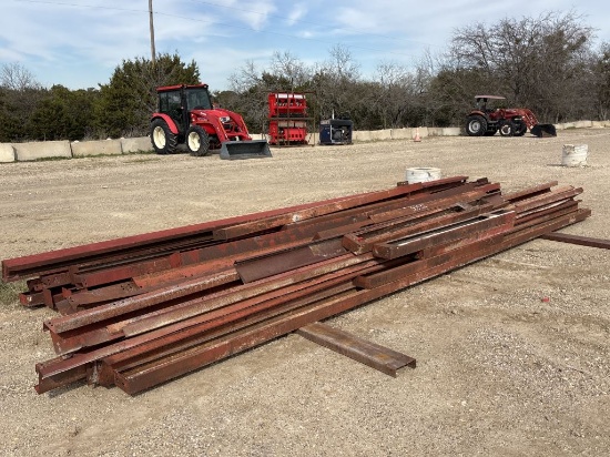 Huge Lot of Assorted Size Beams for Metal Shop | Heavy Construction ...