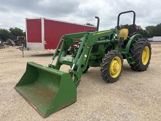 John Deere 5055E 4WD w/JD 520M Loader/Bucket | Farm Equipment ...