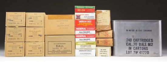 17 BOXES & 1 CAN OF RIFLE AMMO. | Guns & Military Artifacts Shooting ...