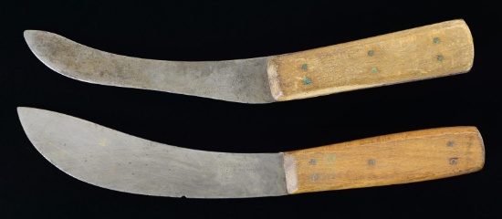 TWO SKINNING KNIVES. | Guns & Military Artifacts Knives, Blades & Tools ...