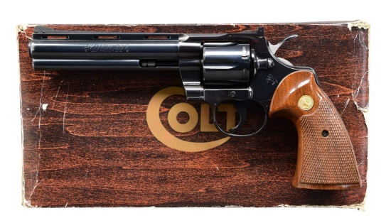 COLT PYTHON DOUBLE ACTION REVOLVER WITH MATCHING | Guns & Military ...