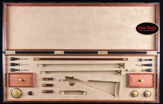 MAGNIFICENT WALNUT CASE FOR ENGLISH 410 BORE | Guns & Military ...