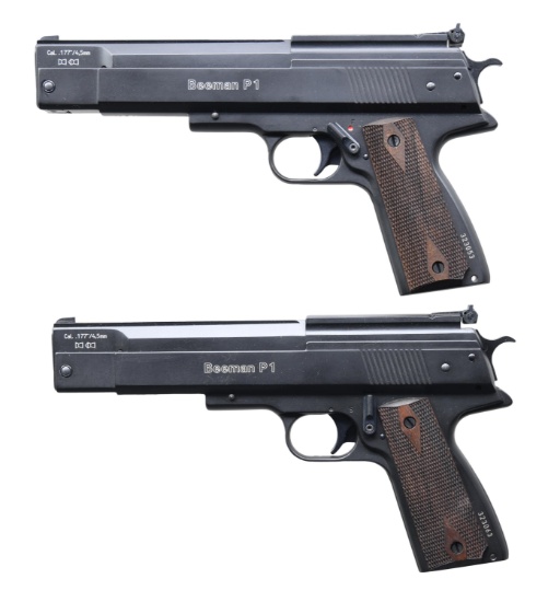 TWO BEEMAN P1 MAGNUM AIR PISTOLS. | Guns & Military Artifacts Handguns ...