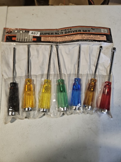 7 Piece Super Nut Driver Set Long Handles 3/16 to 1/L | Online Auctions ...