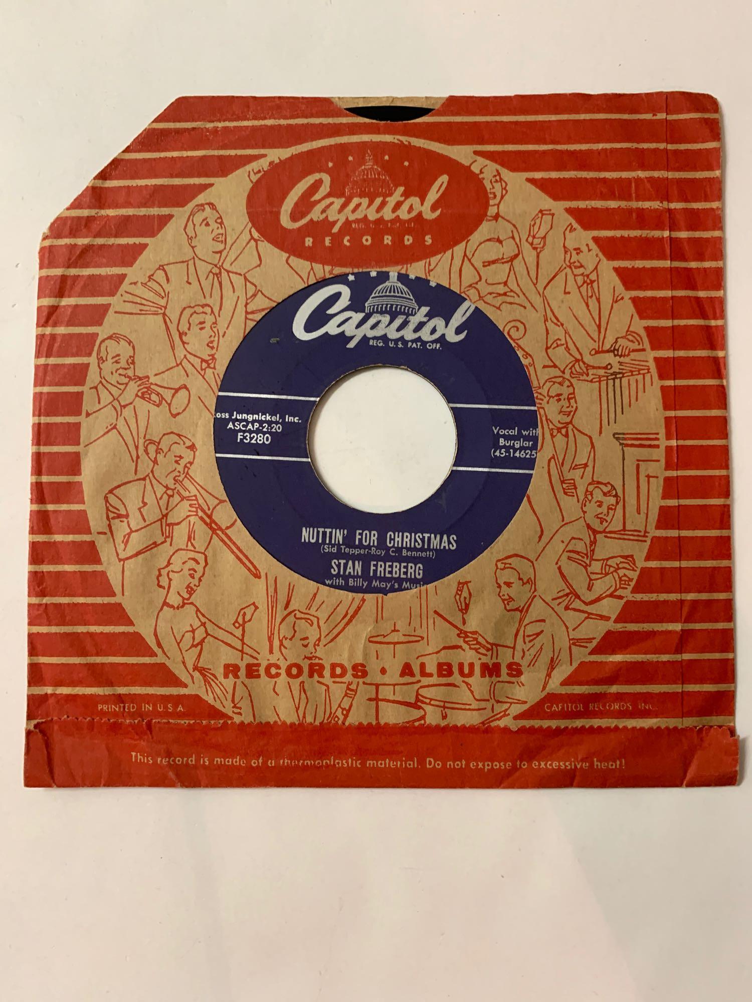 STAN FREBERG Nuttin' For Christmas 45 RPM 1955 | Proxibid