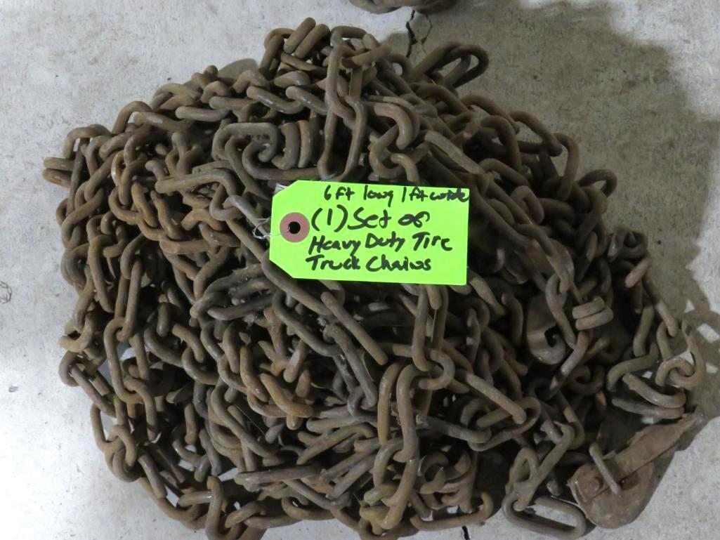 (1) Heavy Duty Tire Truck Chains | Proxibid