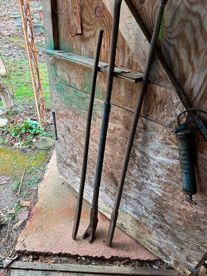 R.R. Spike Puller & (2) Iron Bars | Estate & Personal Property Yard ...