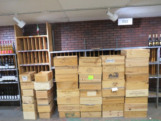 (45+/-) Wood Line Crates | Industrial Machinery & Equipment Food ...