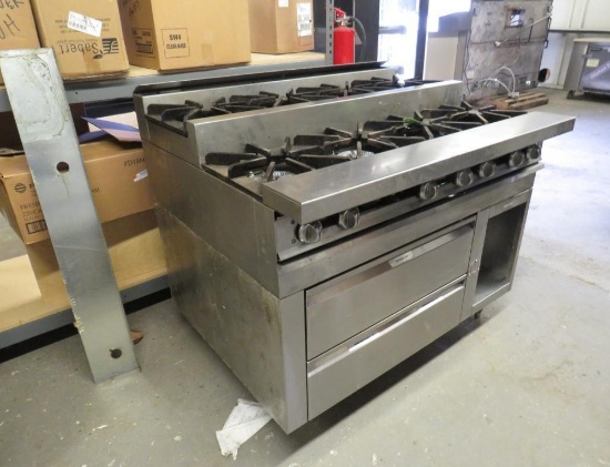 Jade JMRHE-4-4 SS 8-Burner Gas Range | Industrial Machinery & Equipment ...