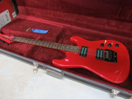 RED Hohner Professional ST Ferrari Guitar | Online Auctions | Proxibid