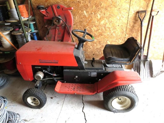 Montgomery Ward Lawn Tractor w/ 38" Mower Deck | Heavy Construction ...
