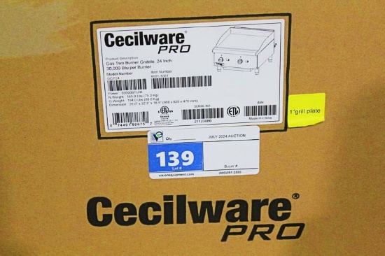 NEW CECILWARE PRO GPC24 2' GAS FLAT GRILL | Industrial Machinery ...
