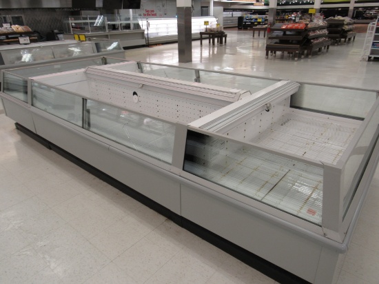 HILL/PHOENIX OWIZ FREEZER CASES '09 (1-8FT, 2-6FT) 4FT GLASS BROKEN ...