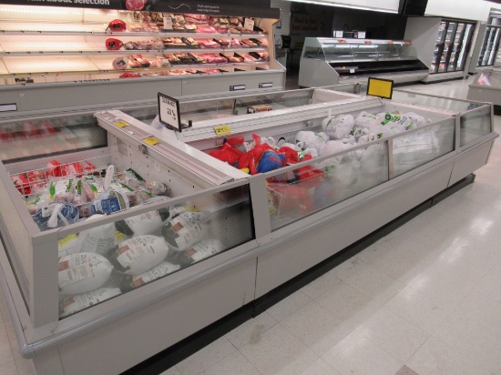 HILL/PHOENIX OWIZ FREEZER CASES '09 (1-8FT, 2-6FT) 2-4FT GLASS BROKEN ...