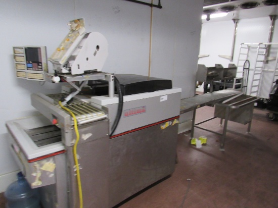 HOBART UWS AUTO MEAT WRAPPER WITH LABELING TABLE | Industrial Machinery ...