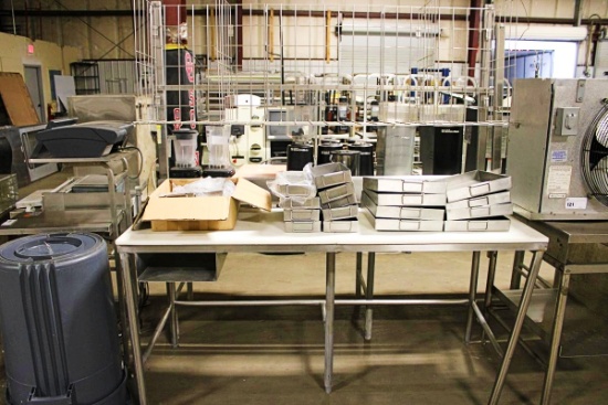6FT POLYTOP TABLE W/ OVERHEAD WIRE SHELF | Industrial Machinery ...