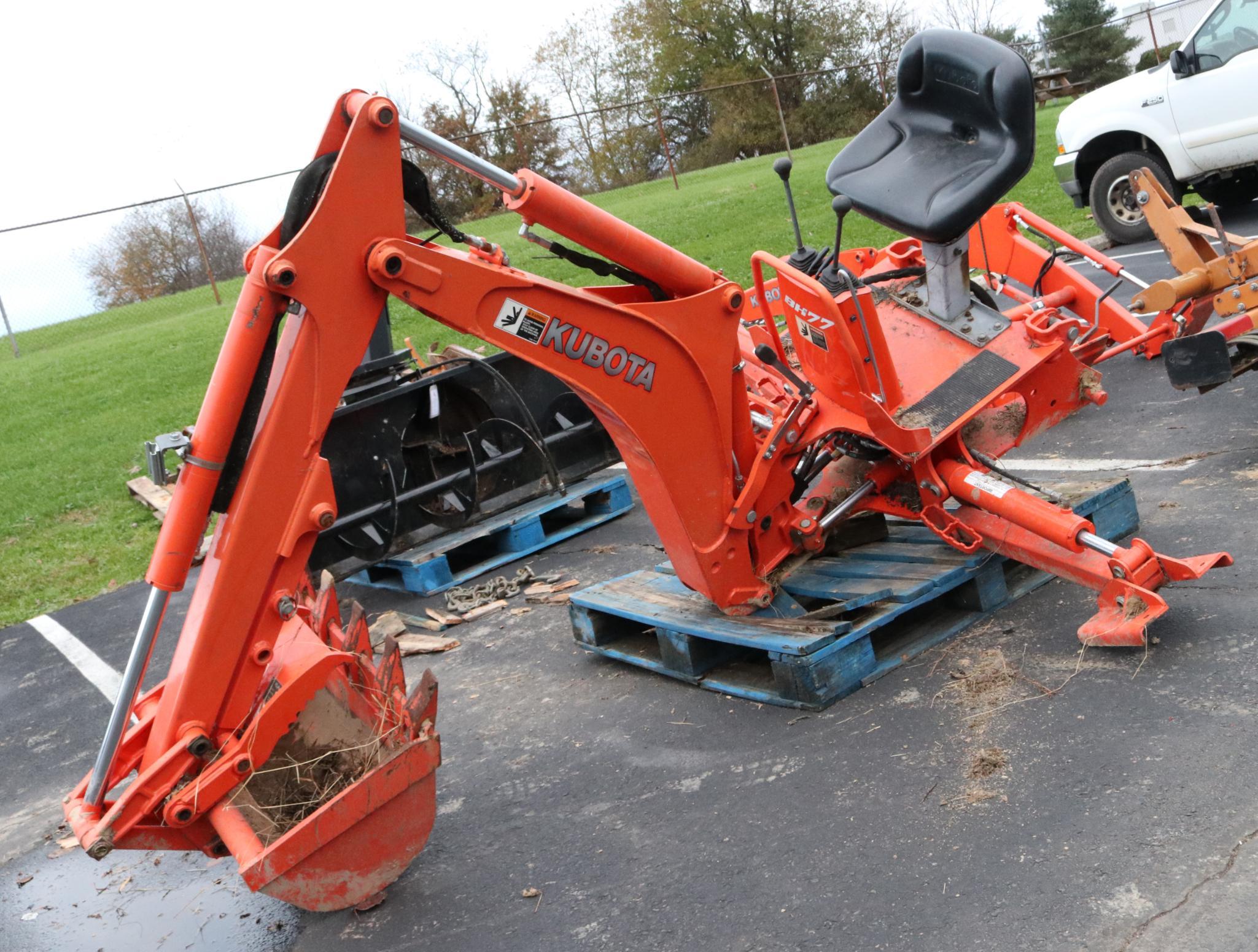 Kubota BH 77 Backhoe Attachment With Grabber Proxibid, 54% OFF