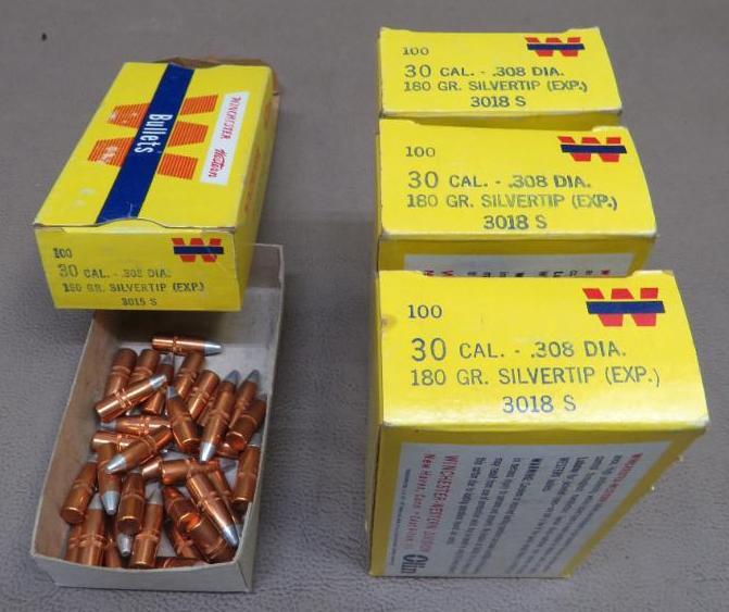 Winchester 30 cal 180 gr Silvertip Bullets for | Proxibid