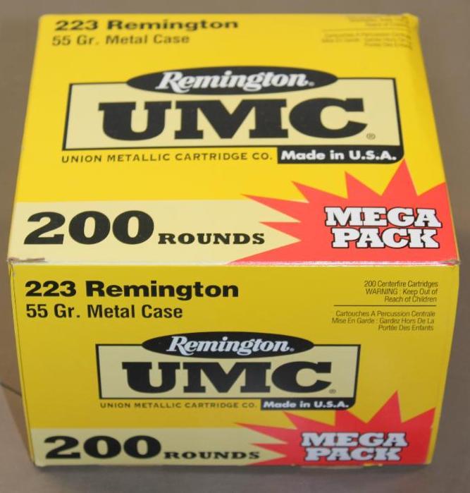 200 Round Mega Pack Remington UMC 223 Rem | Proxibid