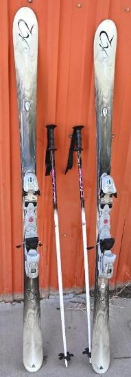 K2 One Luv Skis with Scott Poles | Online Auctions | Proxibid