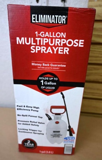 Eliminator 1 Gallon Multipurpose Sprayer | Online Auctions | Proxibid