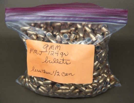 Approximately 18.5 Lbs. 9mm Bullets for Reloading | Guns & Military ...