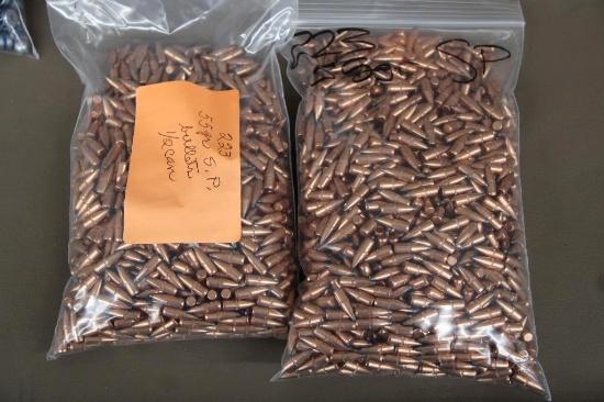 Approximately 21.5 Lbs. 223 Caliber Bullets for Reloading | Guns ...