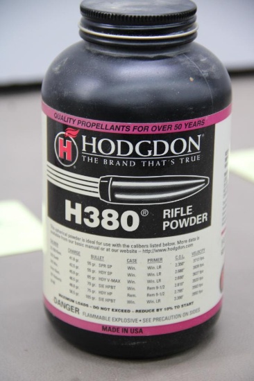 Approximately 13 Oz. Hodgdon H380 Rifle Powder NO SHIPPING | Guns ...