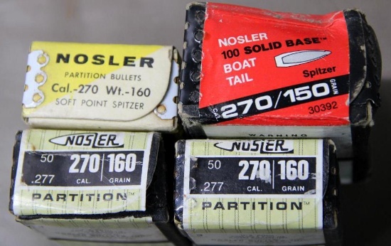 New and Open Boxes Nosler 270 Bullets for Reloading | Guns & Military ...