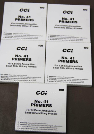 500 CCI No. 41 Small Rifle Military Primers NO SHIPPING | Guns ...