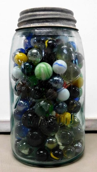 Ball Mason Jar Full of Marbles | Art, Antiques & Collectibles Toys ...