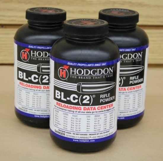 Three 1 lb. Bottles Hodgdon BL-C(2) Rifle Powder NO SHIPPING | Guns ...