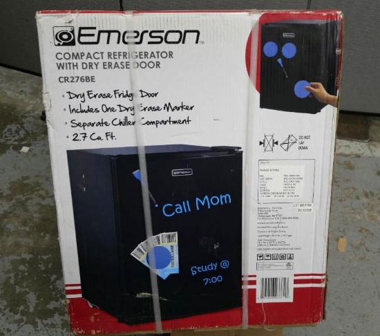 Emerson Compact Refrigerator with Dry Erase Door (New)! | Online ...