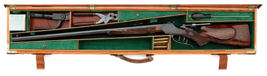 Fine Custom Engraved Winchester Model 1885 High Wall Express Rifle with ...