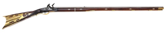 Stunning High Grade Silver Mounted Flintlock Takedown Rifle by Castle ...